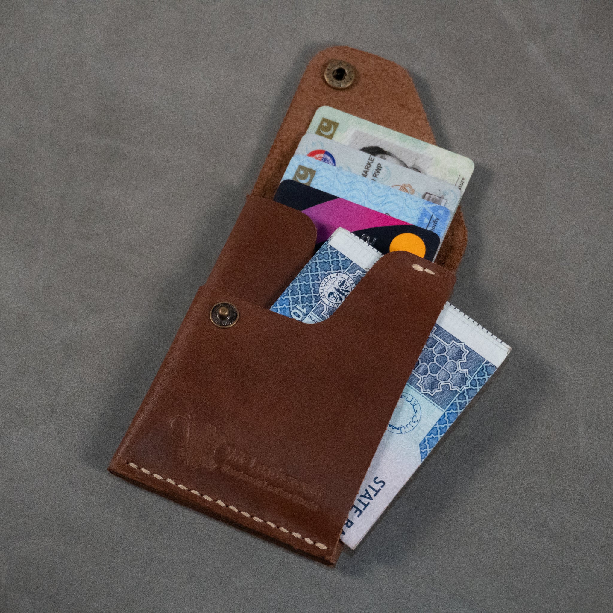 WF leathercraft 100% handmade leather wallets in Pakistan